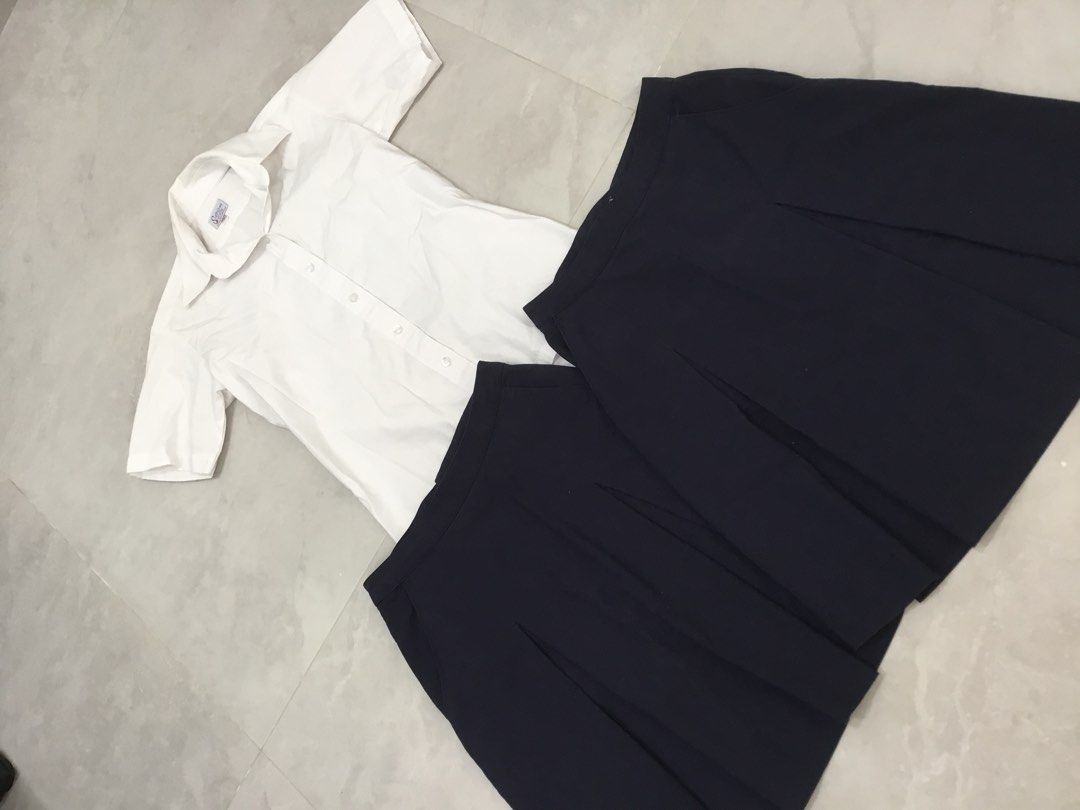 Dunman High Senior Uniform Set, Women's Fashion, Dresses & Sets, Sets ...