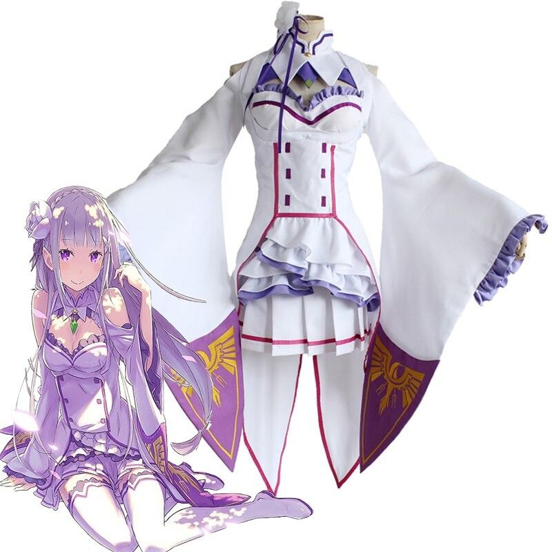 Emilia Cosplay 2 Costume, Women's Fashion, Dresses & Sets, Sets or ...