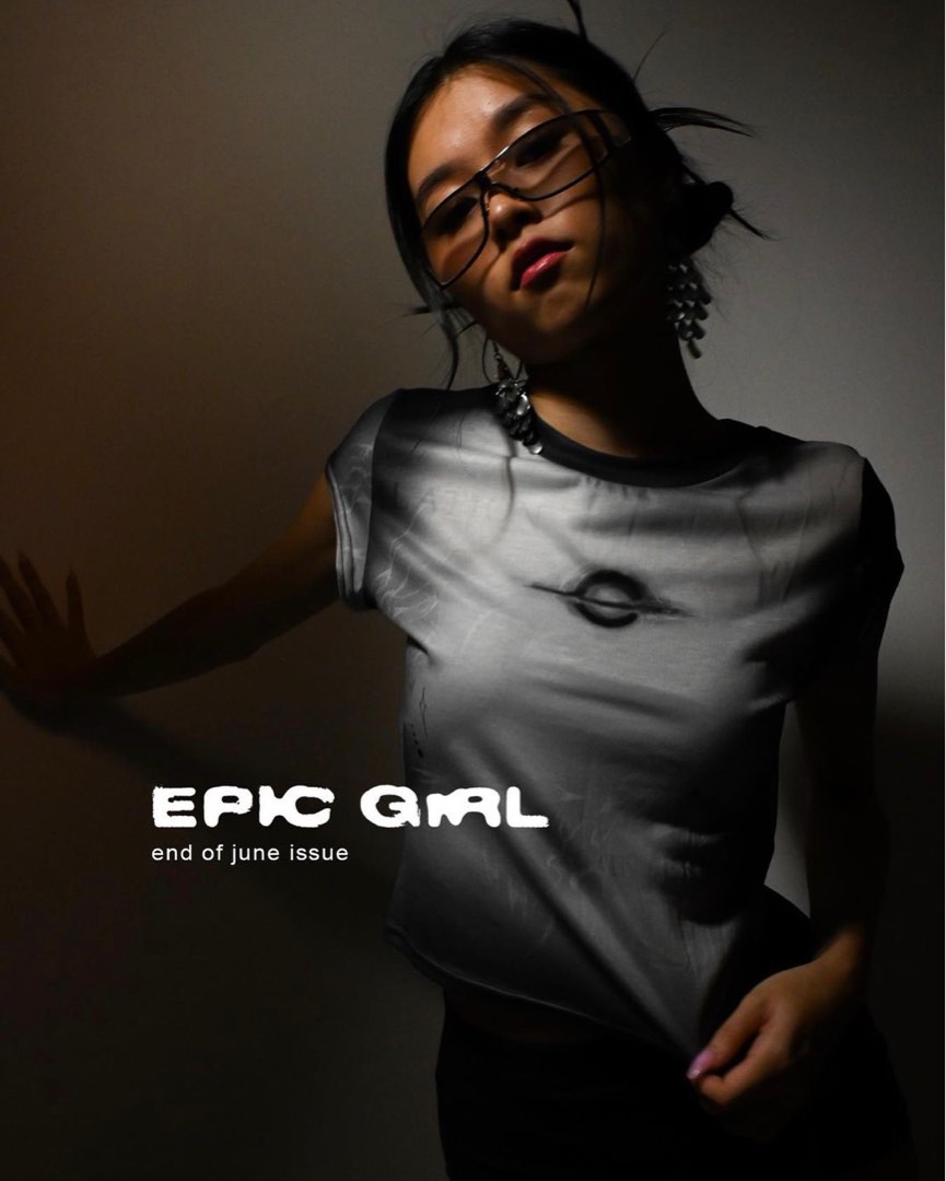 Epicgirl Black Hole Crop Top Womens Fashion Tops Shirts On Carousell