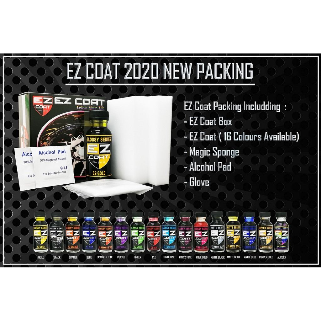 EZ Coat Matte Black DIY COLOR Car Rim Chrome Part, Sports Equipment ...