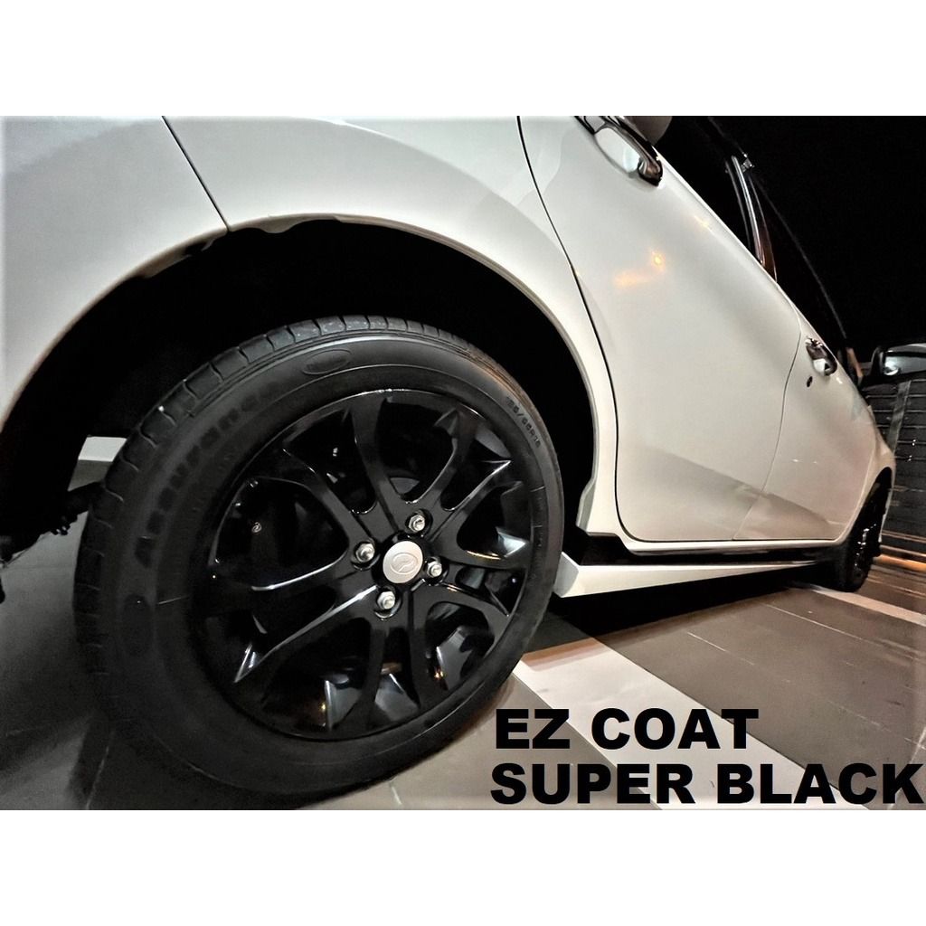 EZ Coat Super Black DIY COLOR Car Rim Chrome Part, Sports Equipment ...