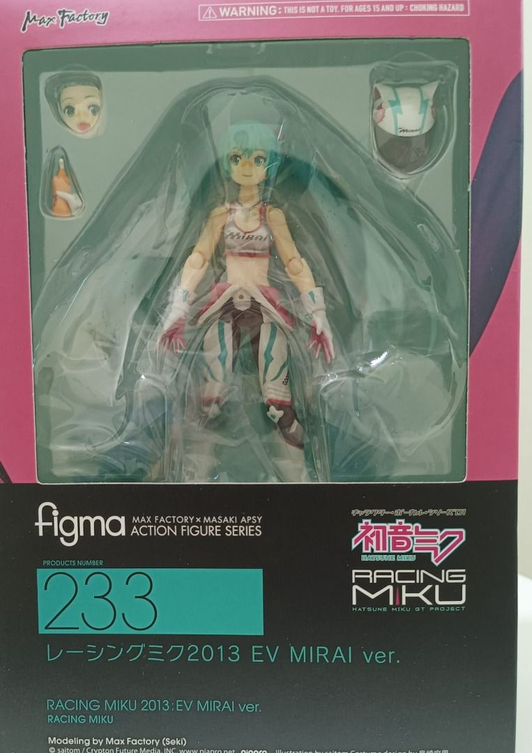 Figma Racing Miku 2013: EV Mirai ver., Hobbies & Toys, Toys & Games on Carousell