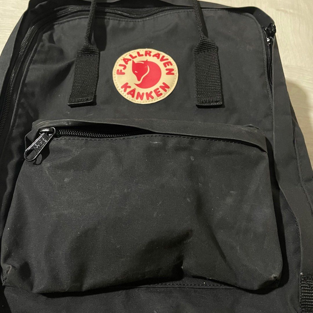 Fjallraven Kanken Backpack Black, Women's Fashion, Bags & Wallets ...