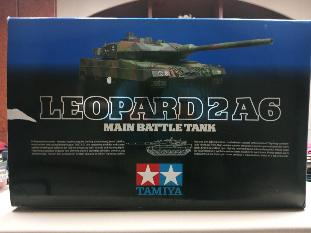 For sale Tamiya RC 1/16 Leopard 2A6 & RC Tank "King Tiger No. 3888" 1: ...
