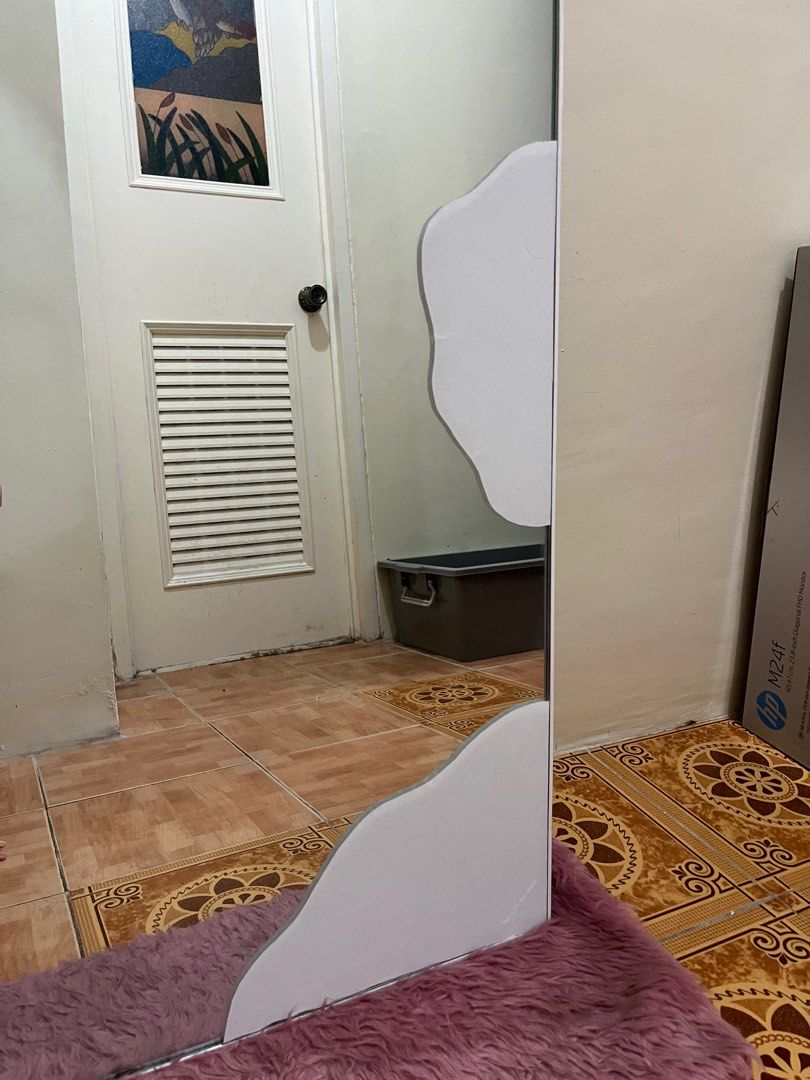 Full Body Arc Framed Mirror 2x6 in White on Carousell