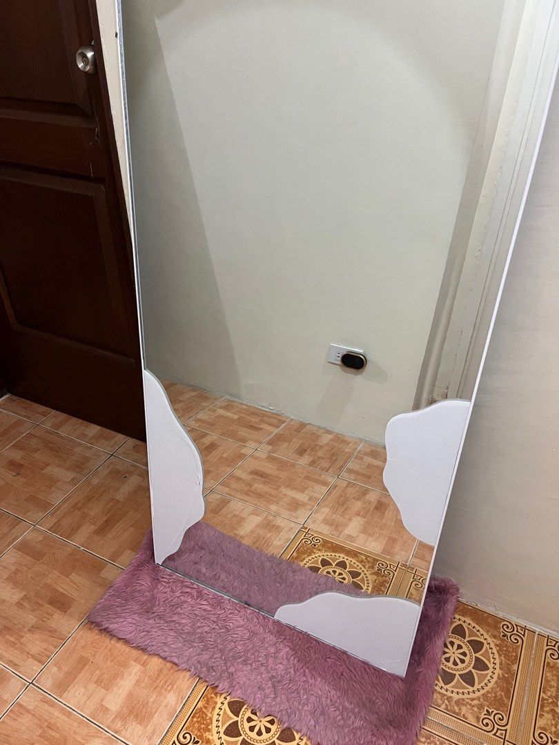 Full Body Arc Framed Mirror 2x6 in White on Carousell