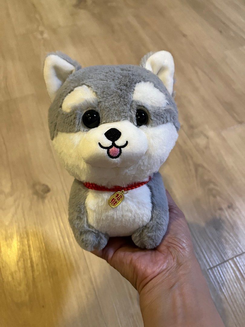 Fun Claw Husky Dog Lucky Dog plushy soft toy, Hobbies & Toys, Toys ...