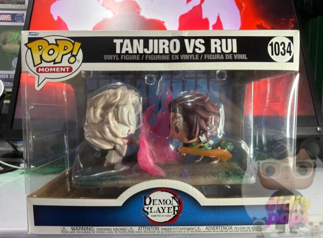 Funko POP! Moment: Tanjiro vs Rui Demon Slayer, Hobbies & Toys, Toys ...