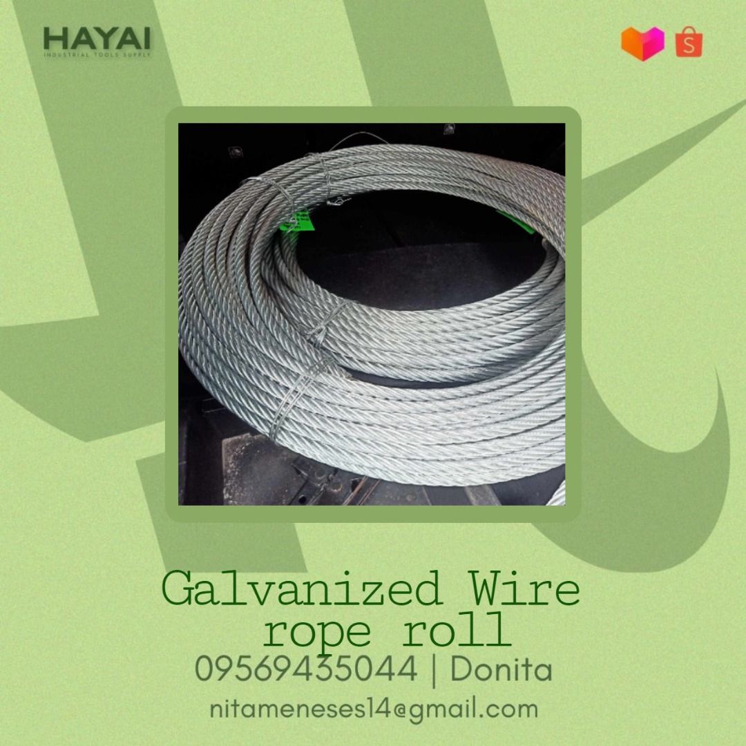 Galvanized Wire rope roll, Commercial & Industrial, Industrial ...