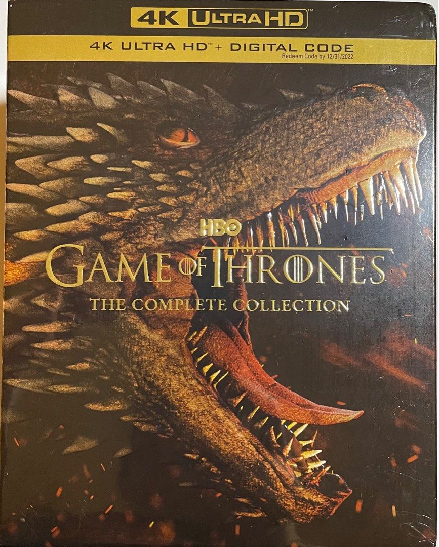 Game of Thrones: Complete Series Collection 4K Ultra HD Blu Ray, Hobbies & Toys, Music & Media ...