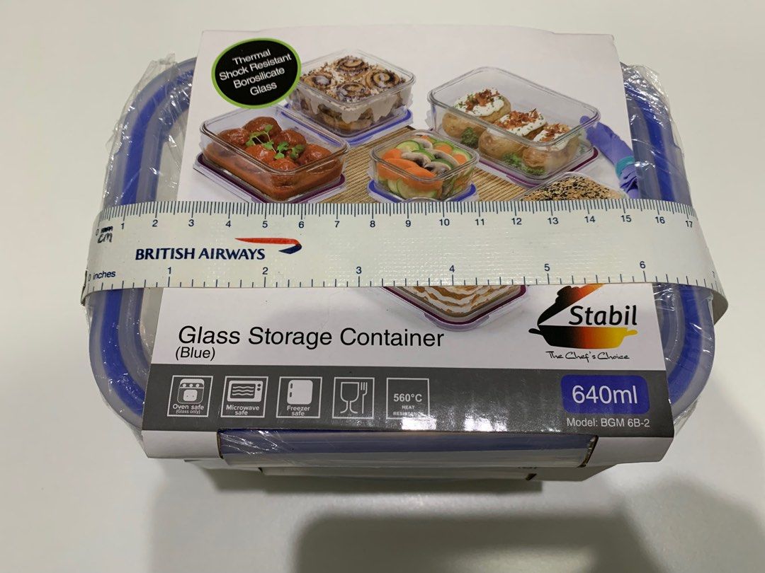 Luminarc (Large) Purebox Active & Stabil (Small) Glass Storage ...