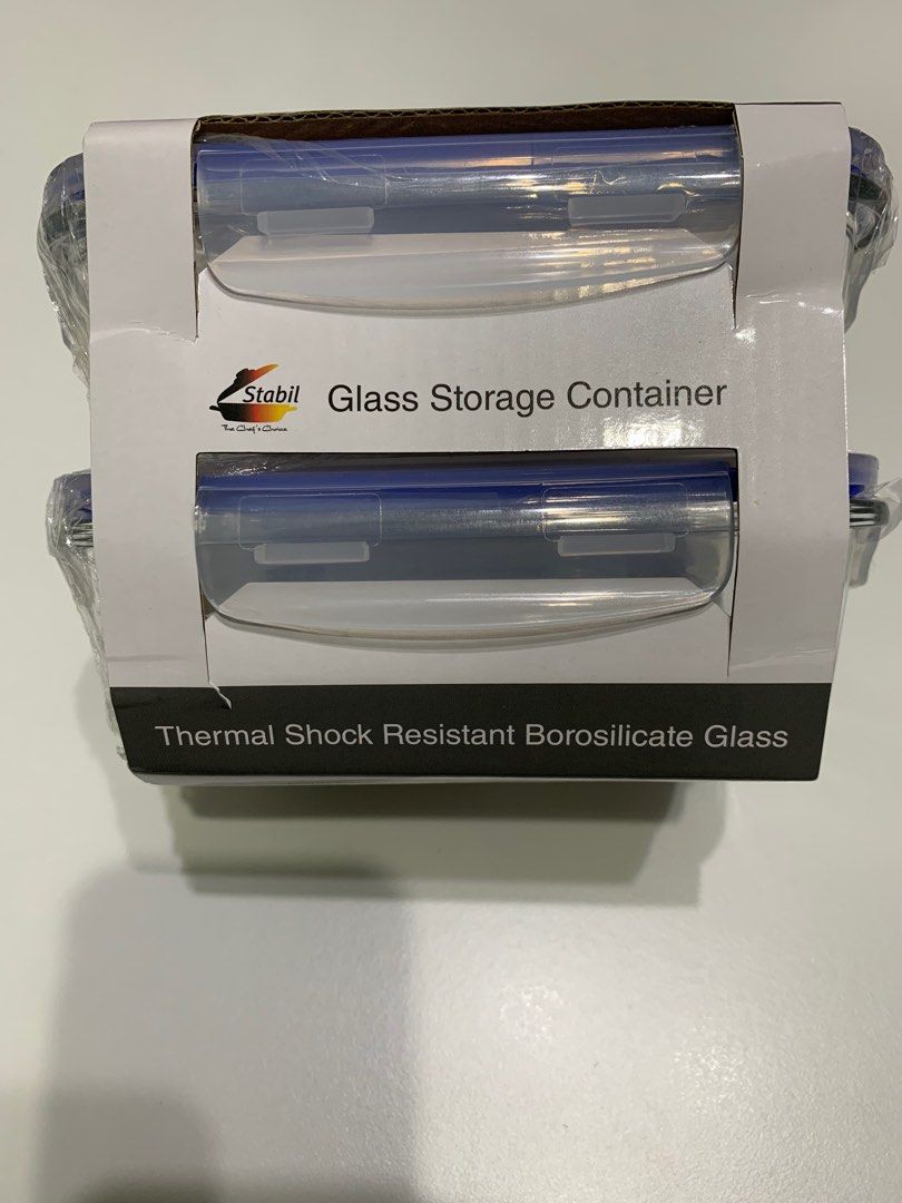 Luminarc (Large) Purebox Active & Stabil (Small) Glass Storage ...