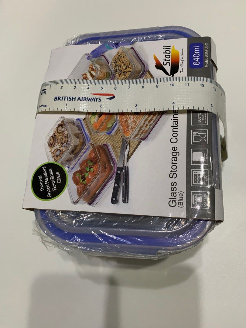 Luminarc (Large) Purebox Active & Stabil (Small) Glass Storage ...