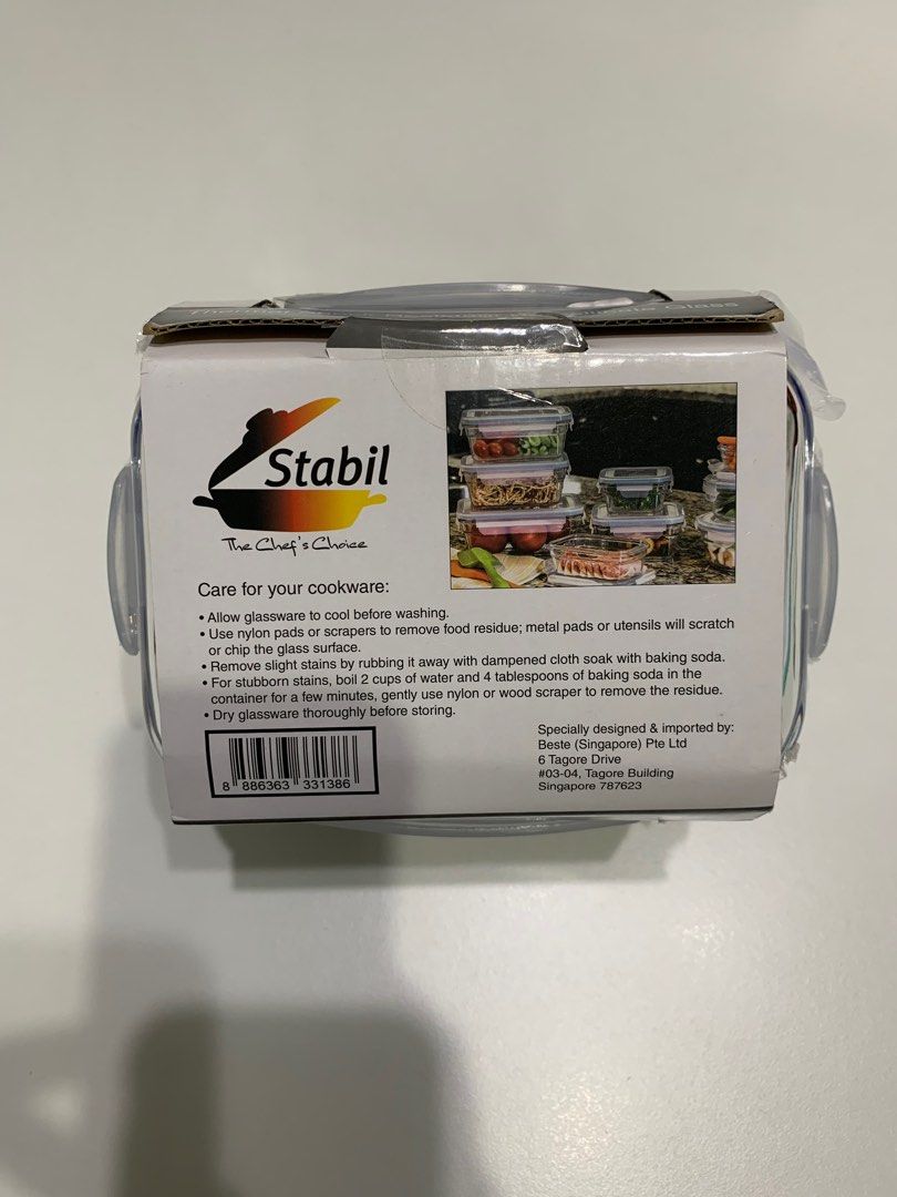 Luminarc (Large) Purebox Active & Stabil (Small) Glass Storage ...