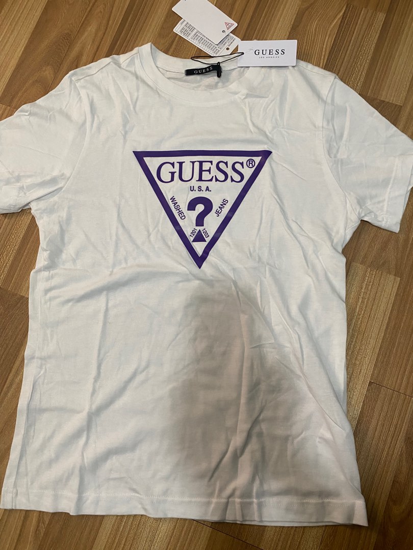 Guess tee, Men's Fashion, Tops & Sets, Tshirts & Polo Shirts on Carousell