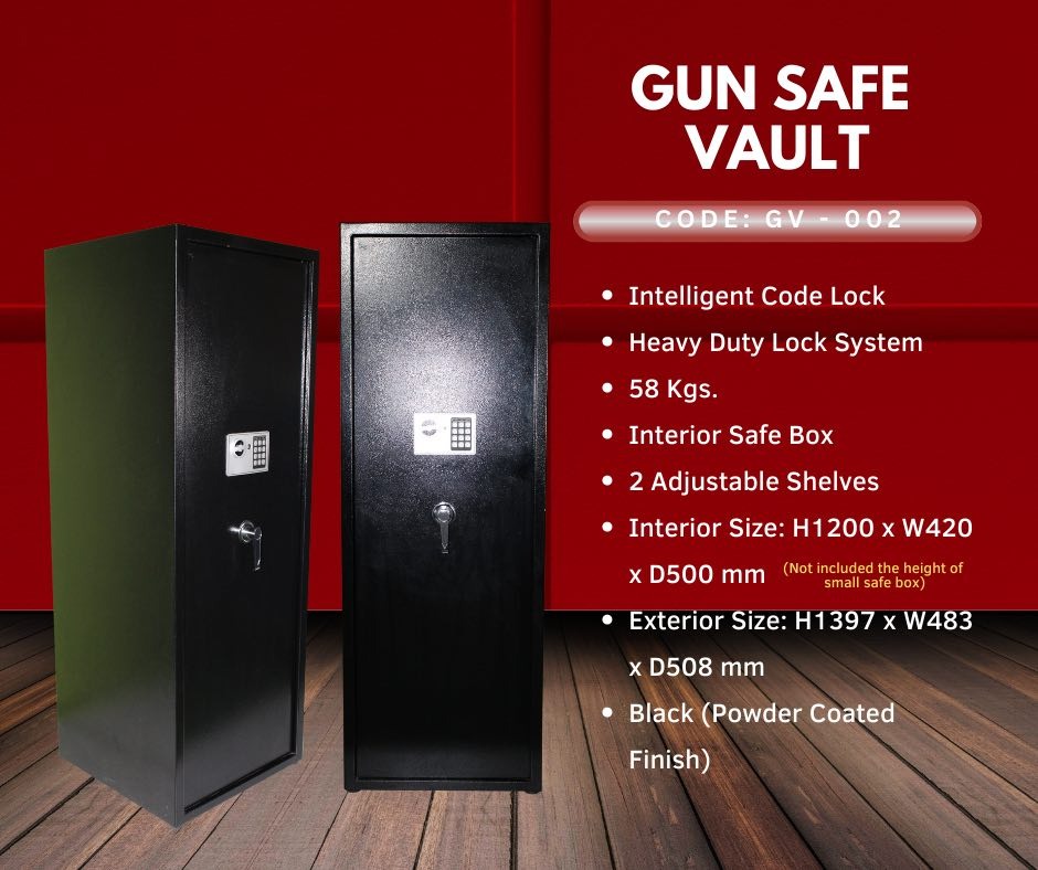 GUN SAFE VAULT GV-002, Furniture & Home Living, Security & Locks, Safe ...