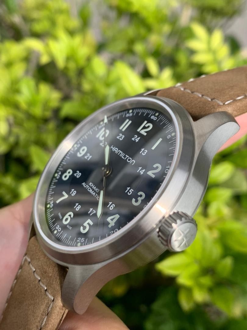 Hamilton Khaki Field Titanium Auto 42mm H70545540, Men's Fashion ...