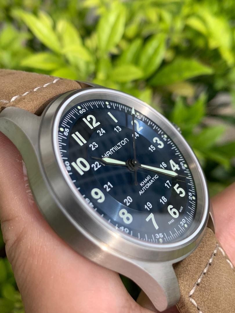 Hamilton Khaki Field Titanium Auto 42mm H70545540, Men's Fashion ...