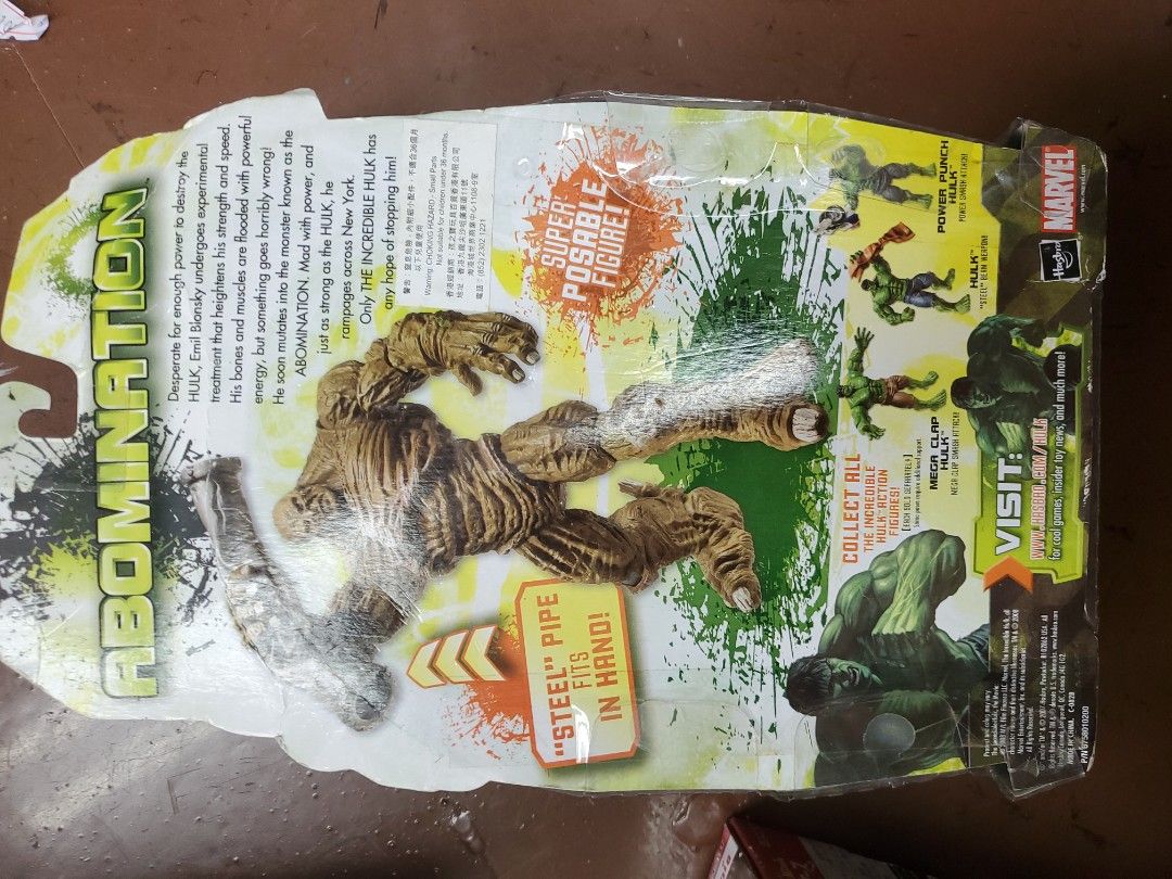 HASBRO INCREDIBLE HULK GAMMA CHARGED ABOMINATION FIGURE, 興趣及遊戲, 玩具 & 遊戲 ...