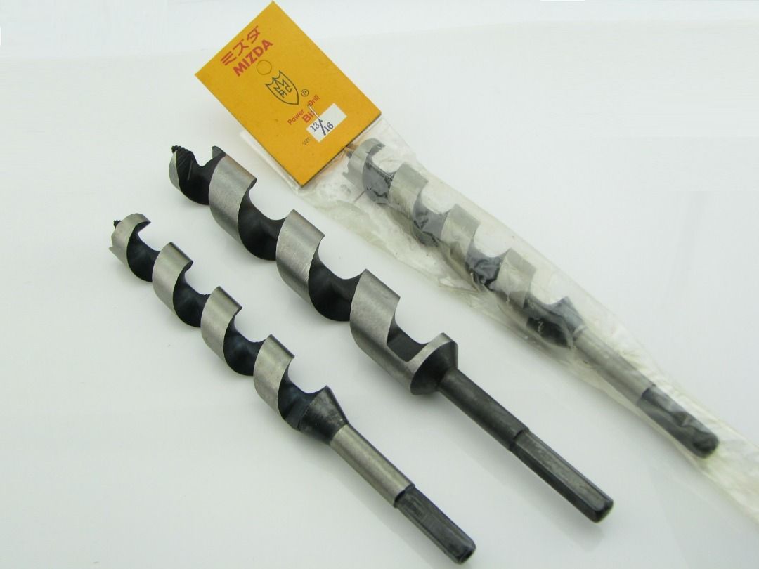 HEAVY DUTY AUGER DRILL BIT FOR WOOD WORKING MATA GERUDI KAYU (VARIOUS ...