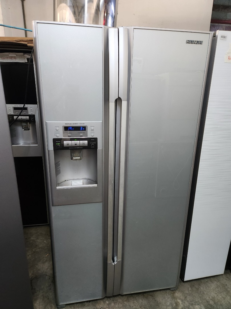 HITACHI Side by Side Fridge 598L R-S700GMS with Water Dispenser, TV ...