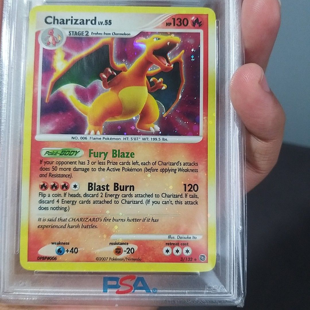 [Holo Bleed] Pokemon Charizard Holo 3 PSA 9 Secret Wonders Vintage Mint ...