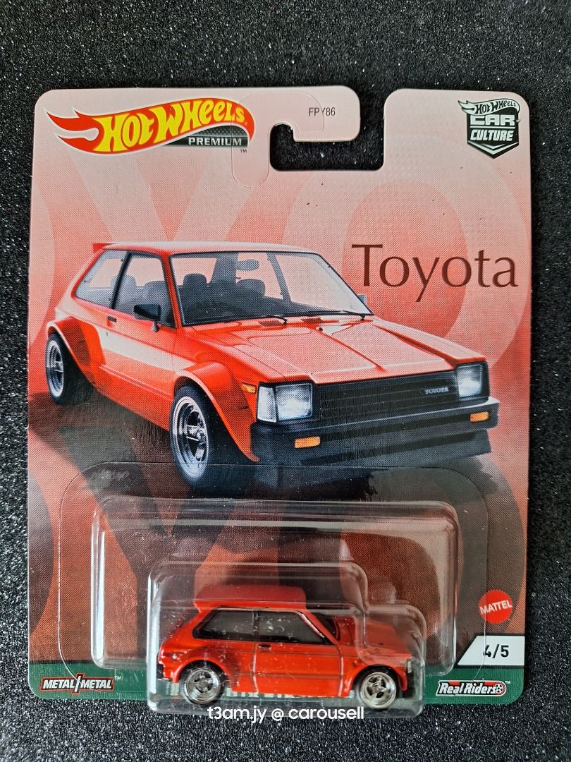 Hot Wheels 81 Toyota Starlet KP61 Toyota Series First Edition Car ...