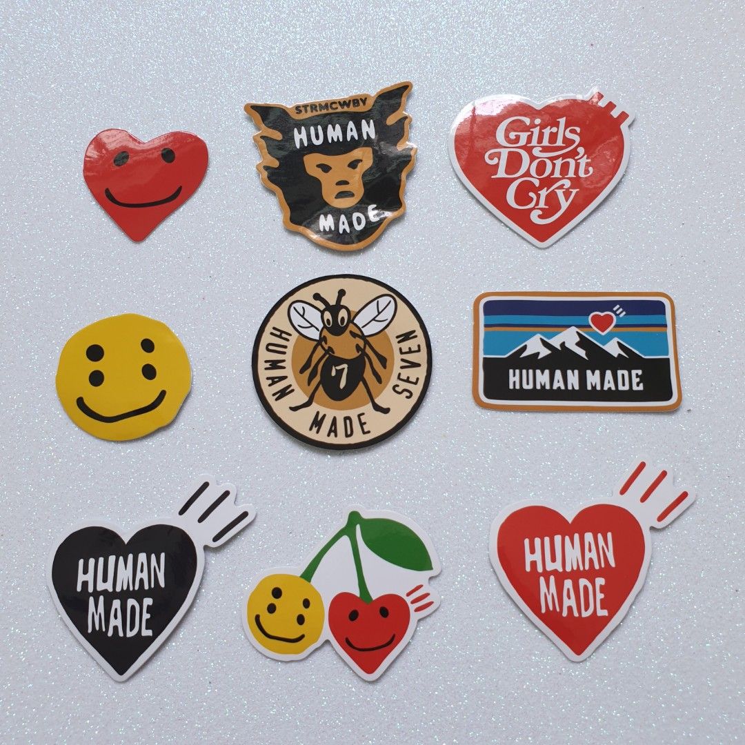 Human Made Humanmade Laptop Luggage Sticker burger hamburger tiger ...