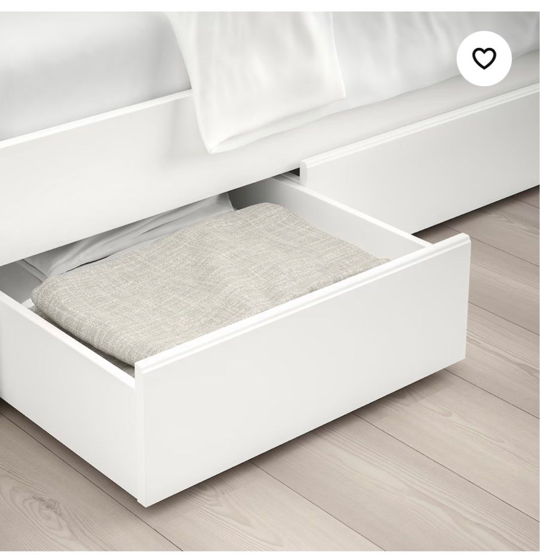 Ikea SONGESAND Bed Frame with FILLAN Pocket Spring Mattress, Furniture & Home Living, Furniture ...