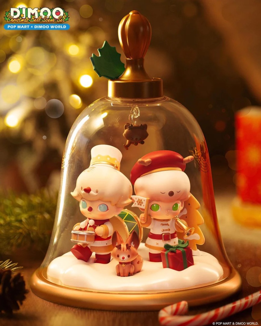BNIB POP MART DIMOO CHRISTMAS BELL SCENE SET. ONLY ONE, Hobbies & Toys ...