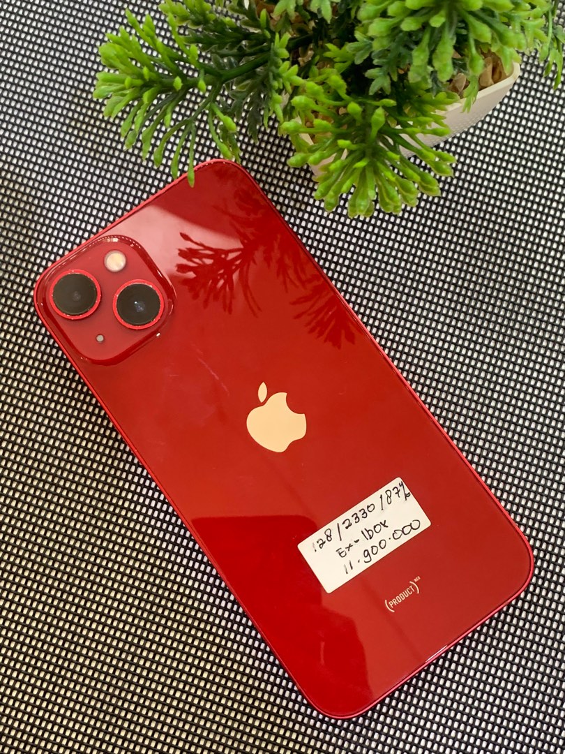 IPHONE 13 MERAH 128GB EX IBOX FUNGSIONAL NORMAL SEMUA on Carousell