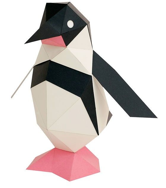 Japanese 3D paper craft kit - penguin, Hobbies & Toys, Stationary ...