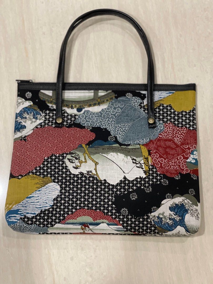 Japanese Mount Fuji Design Tote Shoulder Bag, Women's Fashion, Bags ...