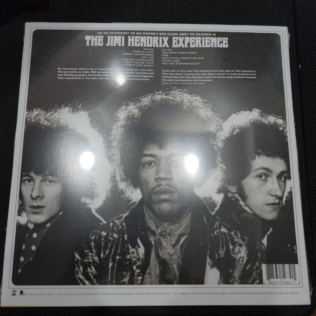 The Jimi Hendrix Experience Are You Experienced Vinyl Hobbies And Toys