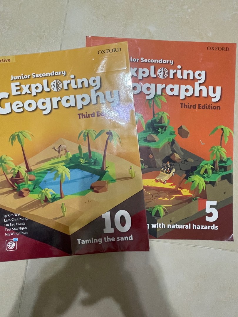 Junior secondary exploring geography book 5 and 10, 興趣及遊戲, 書本 & 文具, 教科書 ...