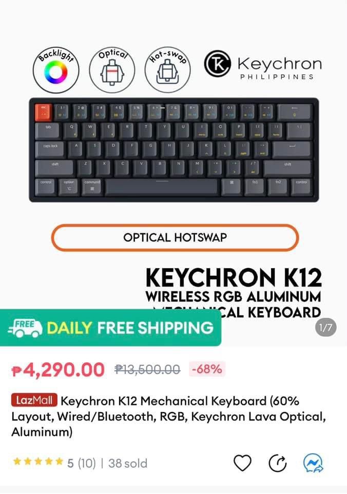 Keychron K12 Mechanical Keyboard, Computers & Tech, Parts & Accessories, Computer Keyboard on ...