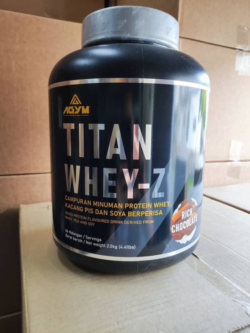 Latest packaging & Ready Stock AGYM Titan Whey ( Premium Protein ...