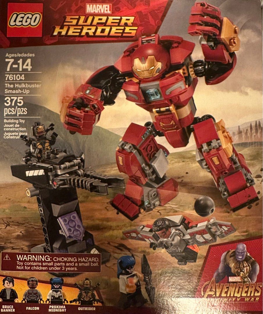Lego 76104 the hulkbuster smash-up, 興趣及遊戲, 玩具 & 遊戲類 - Carousell