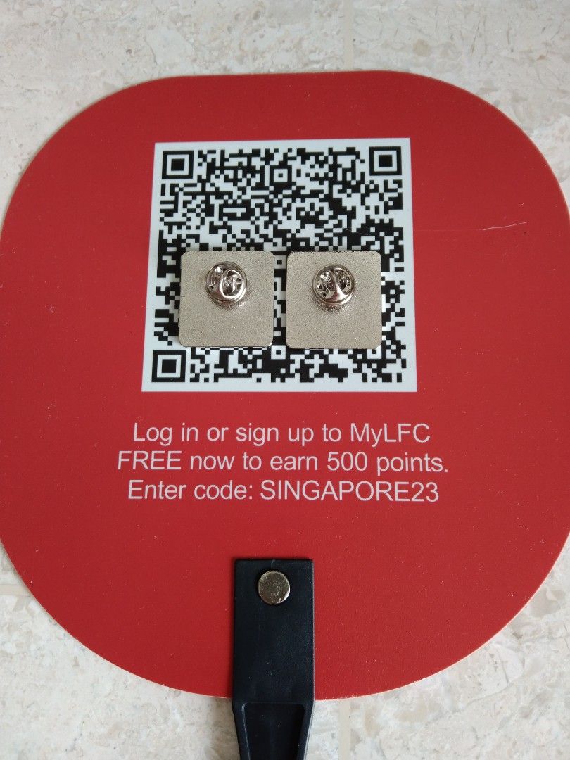 Liverpool fan & pins, Everything Else on Carousell