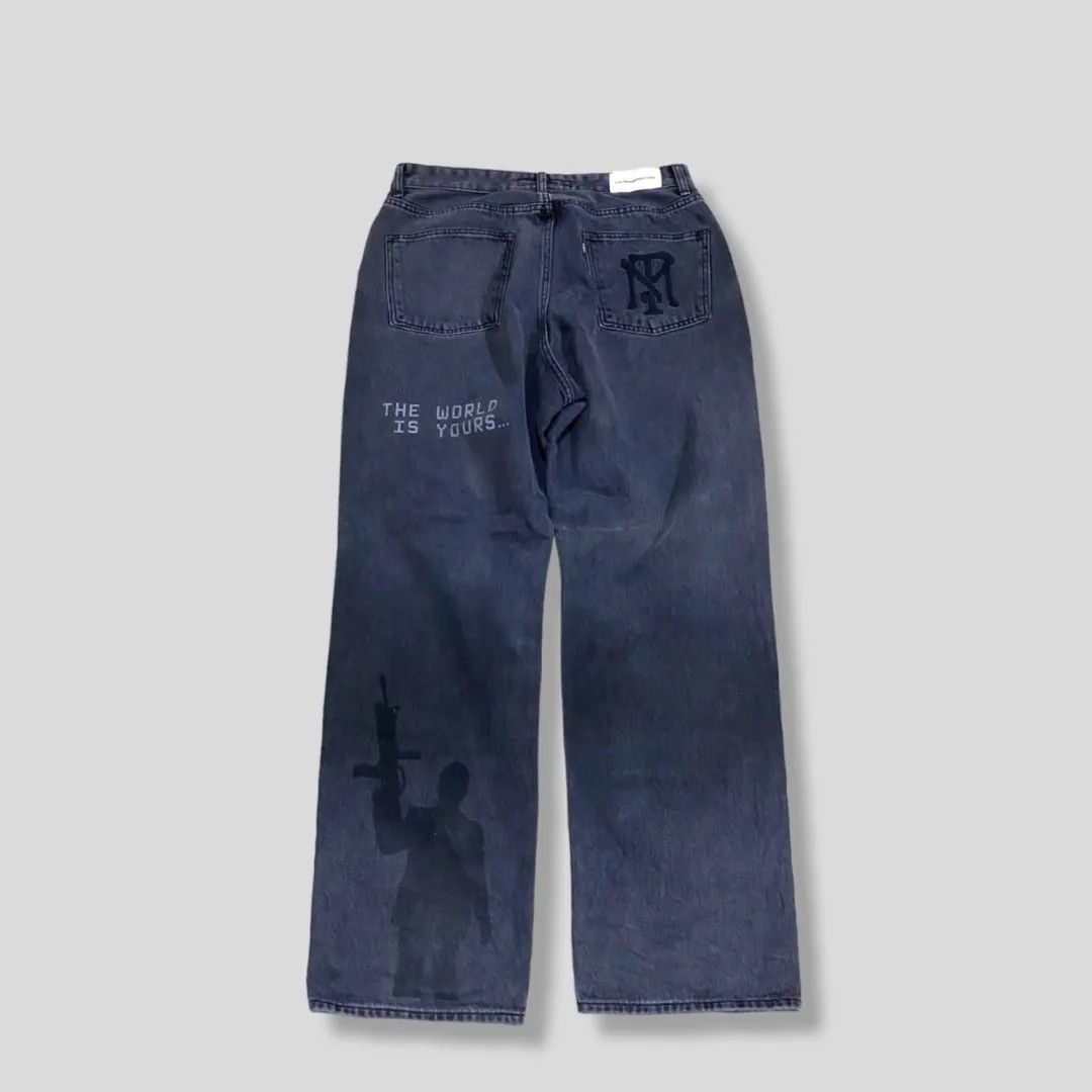 LMC X SCARFACE JEANS LONG PANTS, Fesyen Pria, Pakaian , Bawahan di Carousell