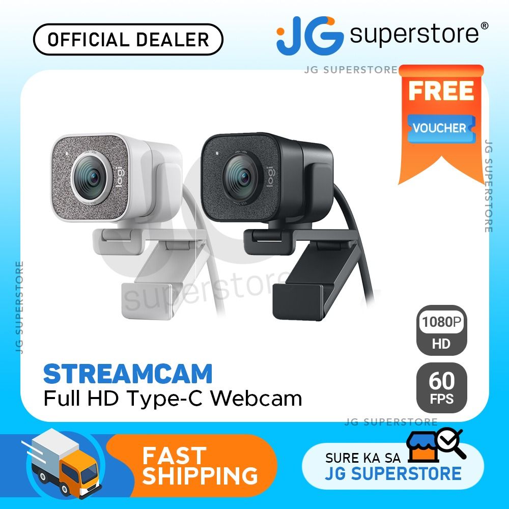 Logitech StreamCam Full HD 1080p 60fps USB Type C Webcam for Windows ...