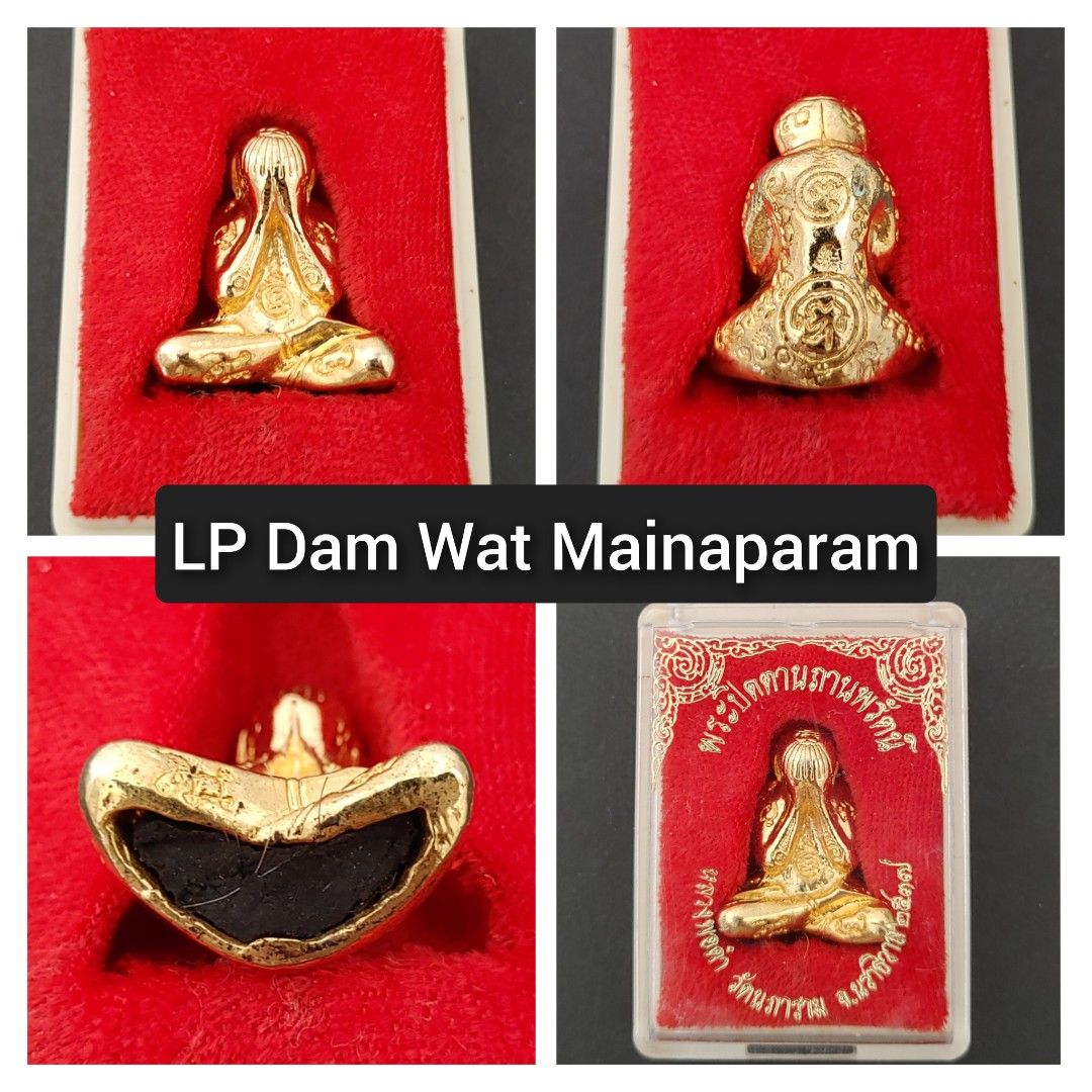 LP Dam Wat Mainaparam Phra Pidta Thai Amulet, Hobbies & Toys ...