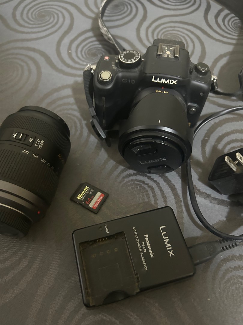Lumix G10 with telephoto lens, Photography, Cameras on Carousell