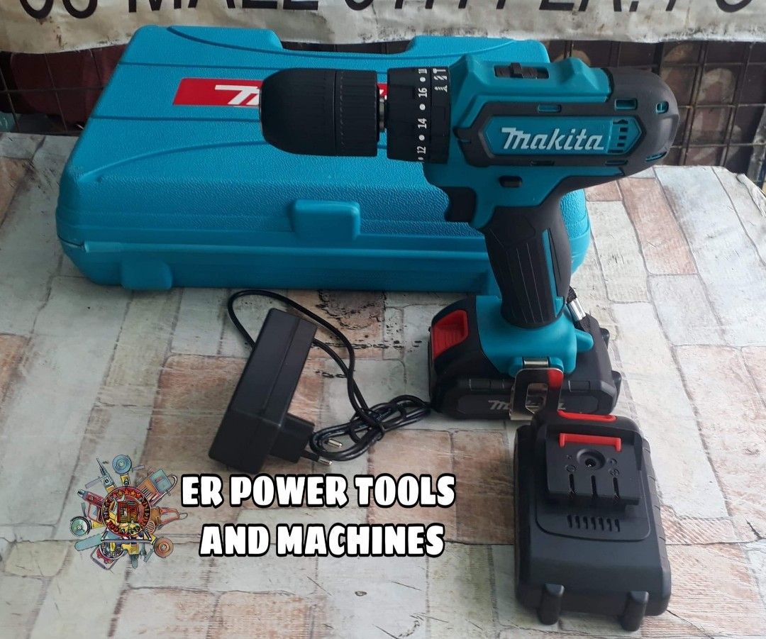 MAKITA 24V Cordless Hammer Drill, Commercial & Industrial, Construction ...
