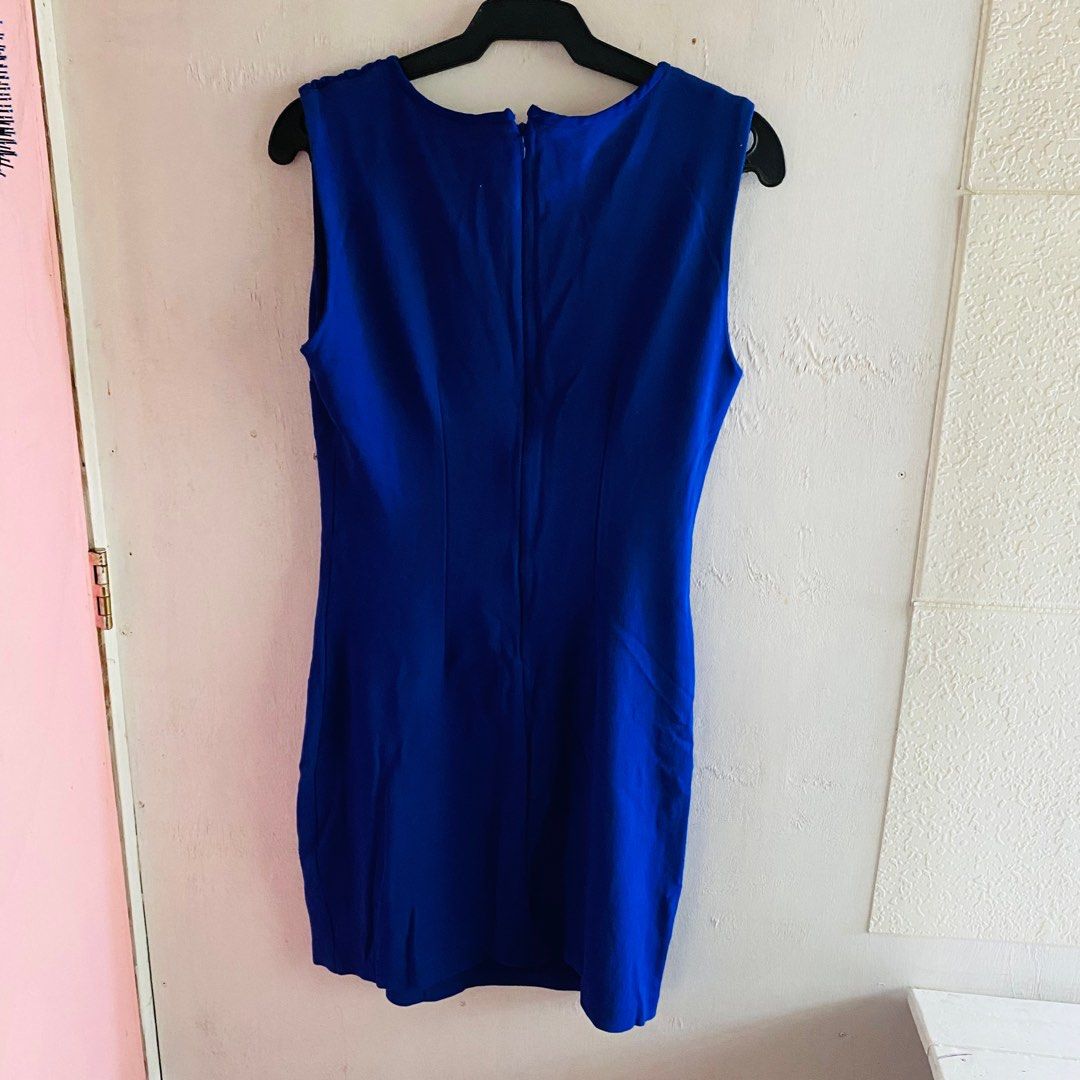 Mango Blue Dress Corporate Dress Smart Casual Dress, Women's Fashion ...