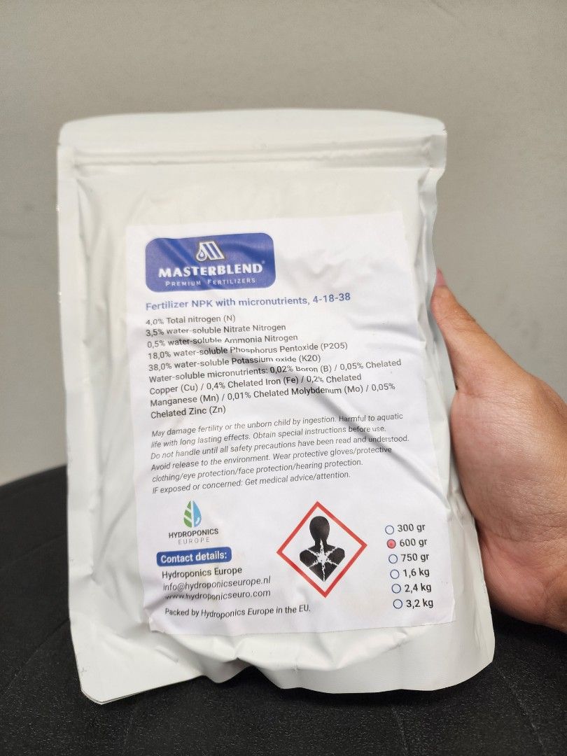 Masterblend Nutrient Solution (NPK, MgSO4, Ca(NO3)2), Furniture & Home ...