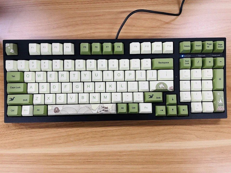 Matcha Themed Green Keycaps (Cherry Profile), Computers & Tech, Parts ...