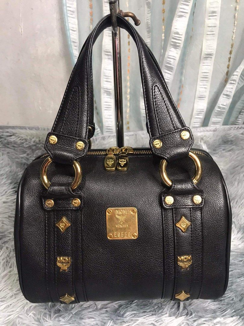 MCM "MINI BOSTON" BAG, Women's Fashion, Bags & Wallets, Shoulder Bags ...