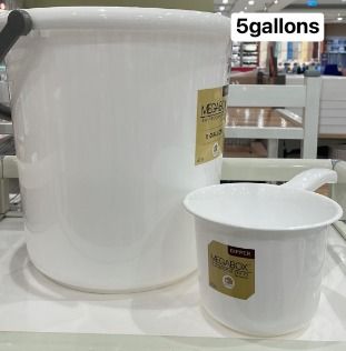 MEGABOX PAIL, DIPPER, BASIN - SET on Carousell