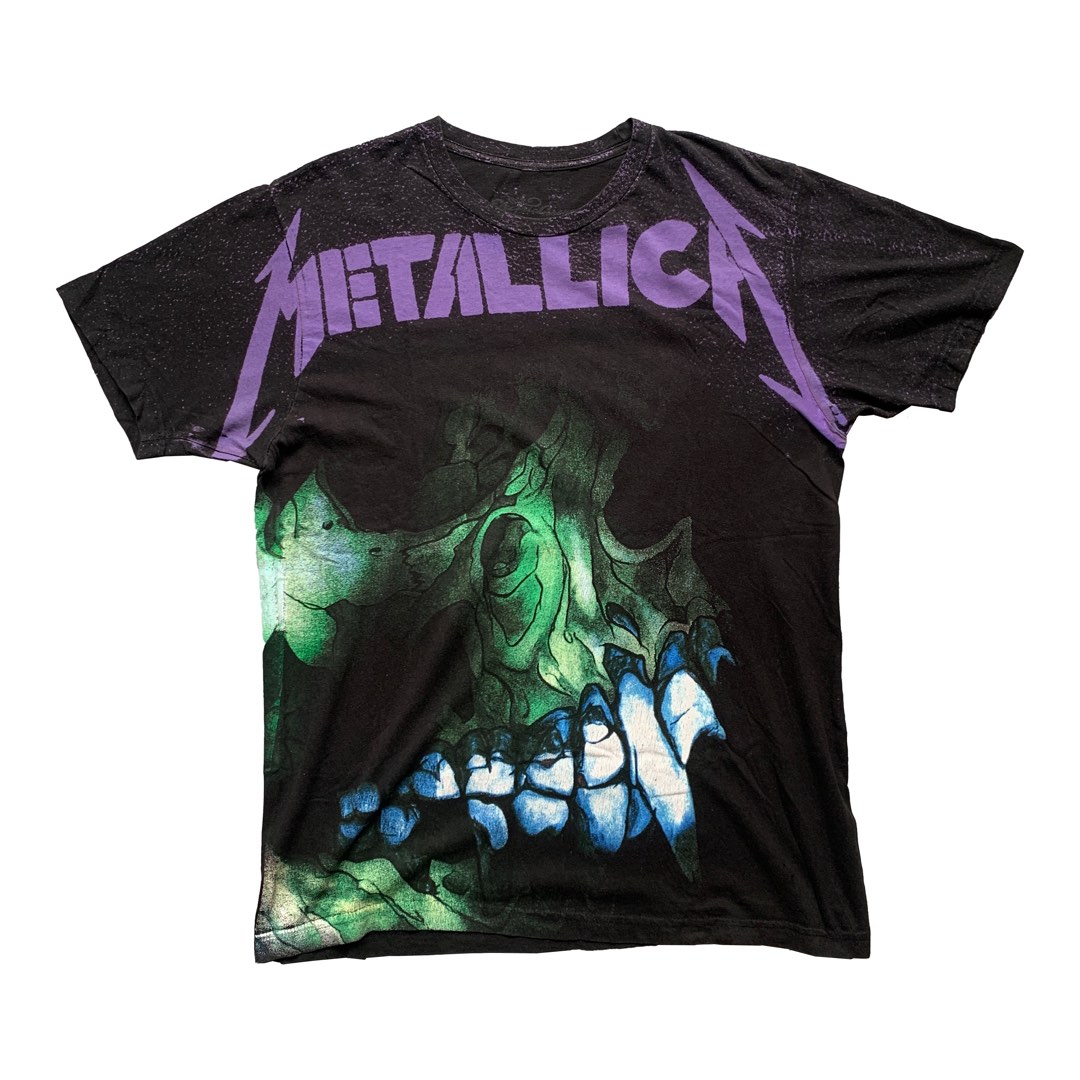 Metallica All Over Print Band Tee Shirt AOP Vintage on Carousell